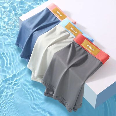 Underwear Man ice silk seamless four-corner pants antibacter
