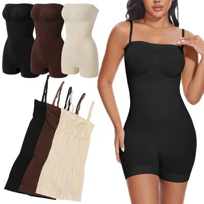 Strapless Bodysuit Off Shoulder Bustier Tube Top Women Short