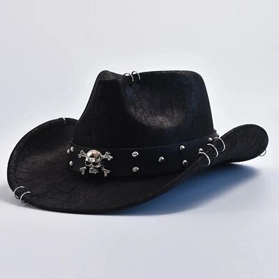New Faux Leather Vintage Western Cowboy Hat For Men Gentlema