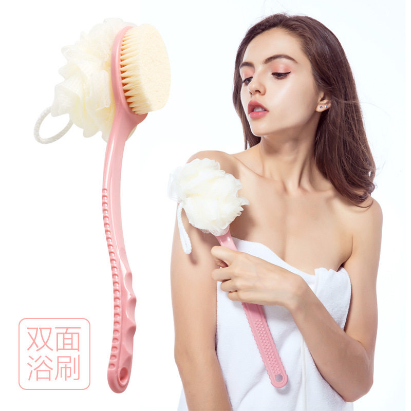 软毛长柄搓背刷浴花搓背利器长柄沐浴刷子浴刷后背刷子懒人用品