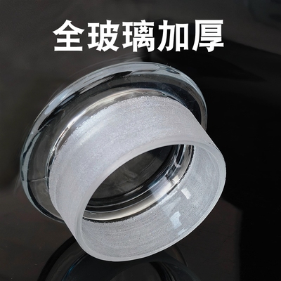 圆形玻璃盖子广口瓶磨砂瓶盖瓶塞密封盖食品级大瓶盖陈皮单买盖子