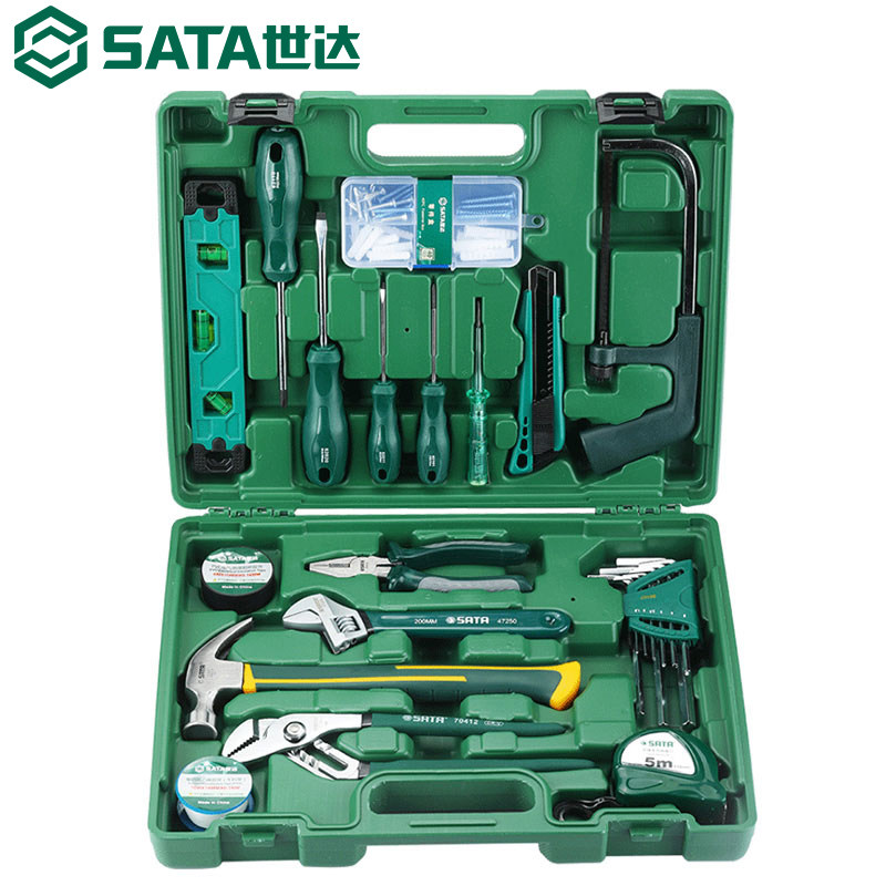 世达管道维修综合组套25件套家庭常用手动工具家用五金套装05165_虎窝淘