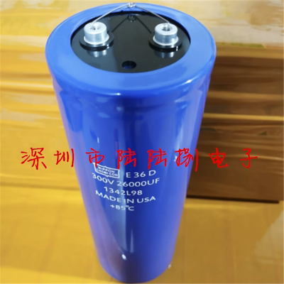 300V26000UF 全新原装 日本化工USA黑金刚 36D螺丝脚直流电解电容