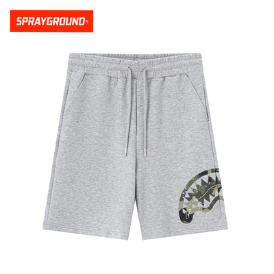 SprayGround鲨鱼嘴迷彩休闲短裤