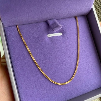 万能百搭项链女金色毛衣素链