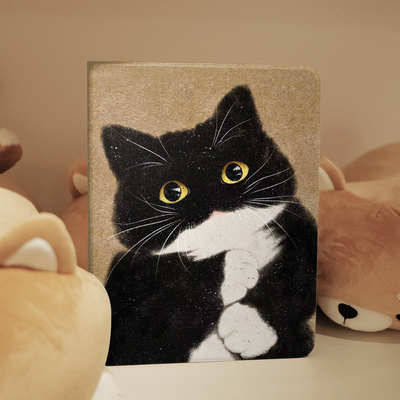 可爱奶牛猫ins风ipad保护套2024带笔槽款10.2平板壳mini6全包防摔12.9寸air6适用于苹果ipadpro11寸