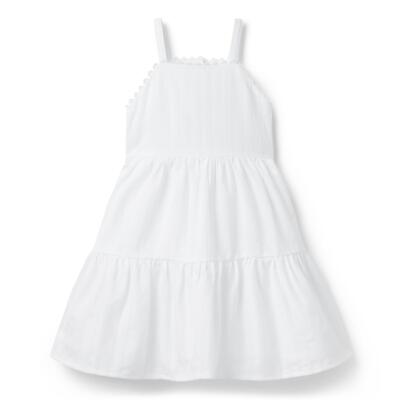 女童蕾丝边吊带连衣裙