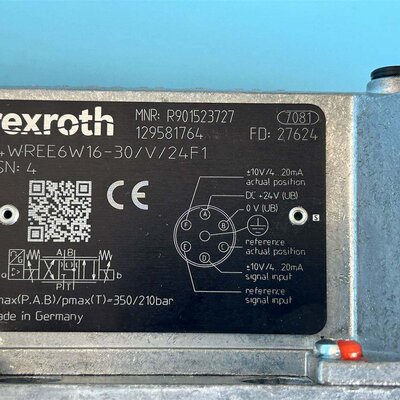 议价BoschRexroth方向控制阀R9015237274WREE6W16-3X/V/24F1