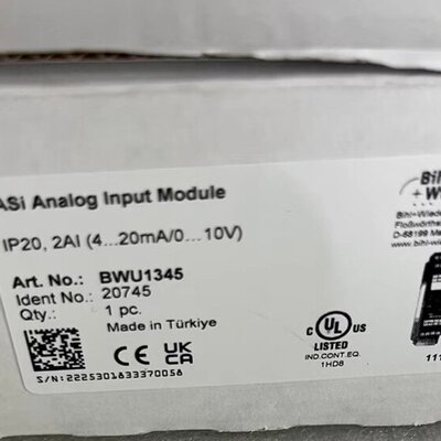 议价Bihl+Wiedemann ASI模拟量输入模块BWU1345BWU1346BWU1347