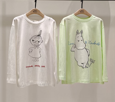 little moco专柜正品童装26夏款男女童纯棉长袖T恤衫KBF2TEE018