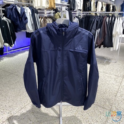 新品ADIDAS阿迪达斯男装连帽夹克