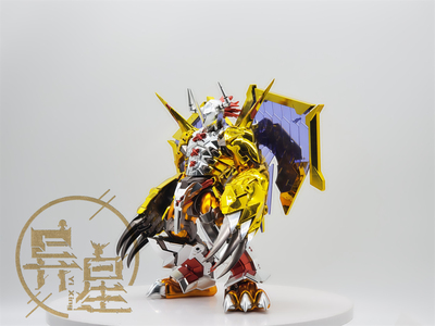 电镀模型数码宝贝战斗暴龙兽