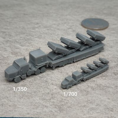 约巴龙火箭炮 树脂白模 1/350/700坦克战车微缩模型 TK062