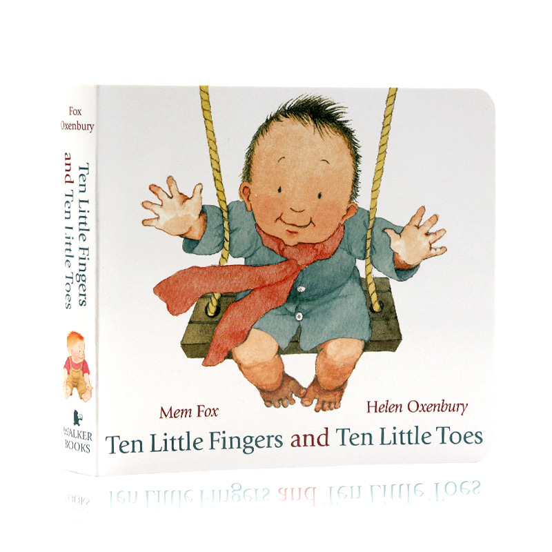 十个手指头和十个脚趾英文原版绘本 Ten Little Fingers and Ten Little Toes英国版纸板儿童启蒙认知书名家 ...