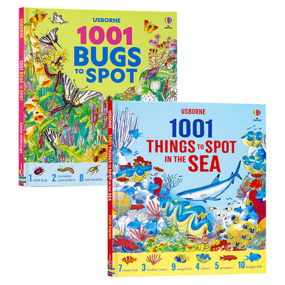 发现1001种昆虫/1001种海洋生物大寻找英文原版绘本 1001 Bugs to Spot 儿童昆虫科普百科读物插图版精装全彩中小学生课外阅读拓展