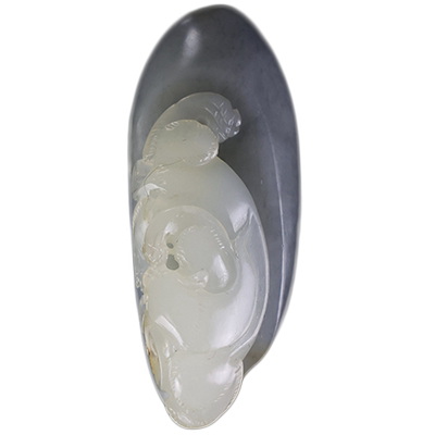 扬州玉器厂玉缘和田青花籽