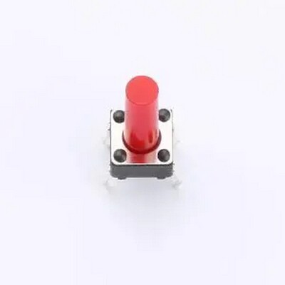 TSA06131-135B512CB 6*6*13.5红柄直插轻触开关280gf 插件-4P,6.1