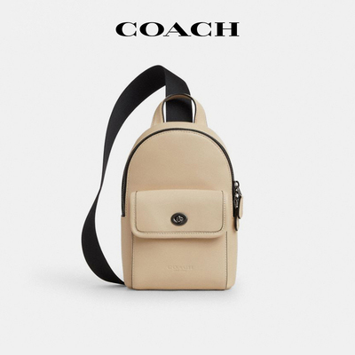 COACH/蔻驰Turnlock男士胸包老花