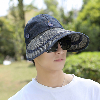 加长帽檐顶可拆卸遮阳帽