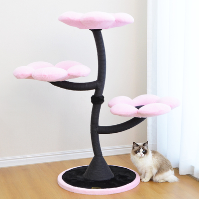 catry凯瑞宠物铁管多层花朵爬架59*120cm
