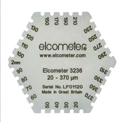 Elcometer112AL铝制冲压湿膜梳Elcometer3236不锈钢六角湿膜梳