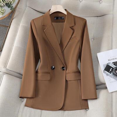 闲西外套女春秋新YSY8827款高级装感后背开季叉设计感休小众西服