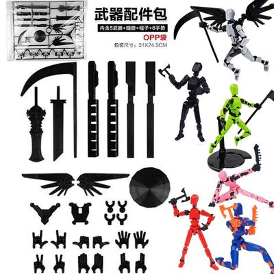 3D Printed Multi-Jointed Movable Shapeshift Robot Action Fig