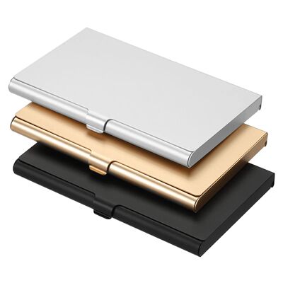 1/2/3Pcs Business Card Holder Metal Box Cover Credit Card Ho