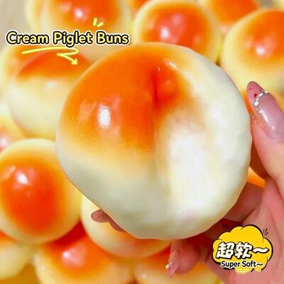 Crispy Honey Mini Bread Handmade Squishy Squeeze Ball Realis