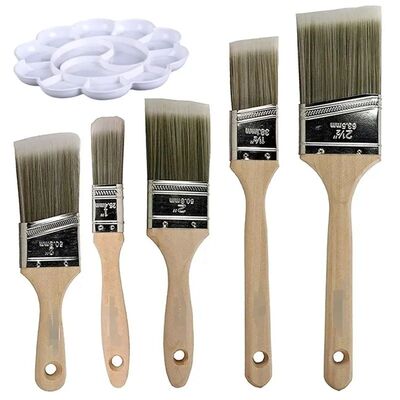 5pcs Paint Brushes Pro Grade Angle Brushes for Artist Acryli