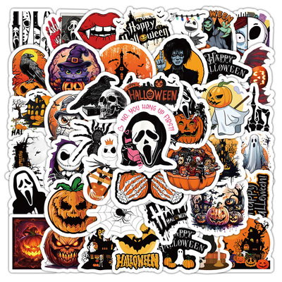 50 Halloween Thriller Graffiti Stickers Notebook Skateboard
