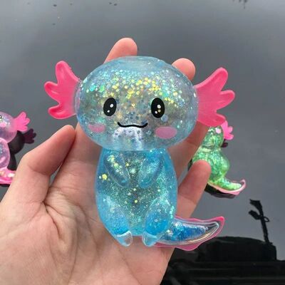 Colorful Salamander Maltose Fidgets Toys Squishy Malt Sugar
