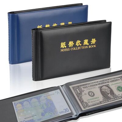 30 Pages Paper Money Collection Album Collection Pockets Loo