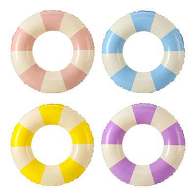 1PC Classic striped inflatable pool floats, swimming rings a