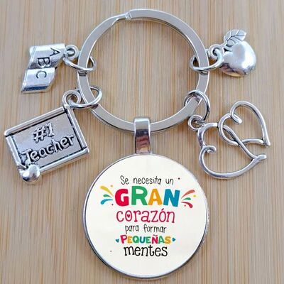 DIY New Teacher Keychain Thank you Teacher Text Keychain Pen