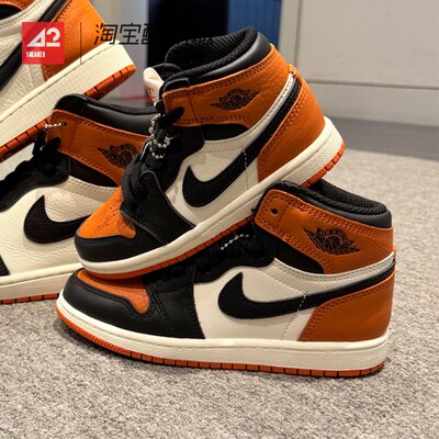 42运动家 Air Jordan 1 AJ1高帮儿童篮球鞋 FD1413 FD1412-008