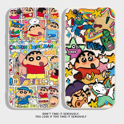 漫画小新适用于OPPOA59手机壳A59s新款AK733KX全包防摔保护套a59s可爱男女款搞怪涂鸦卡通小众ins风专用外壳