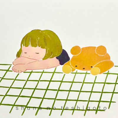 明信片北原明日香插画治愈