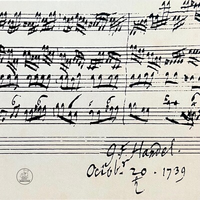 乐谱明信片系列2亨德尔SHUNA