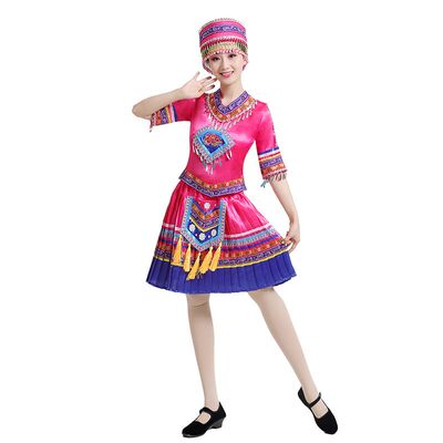 新款苗族女装演出服土家