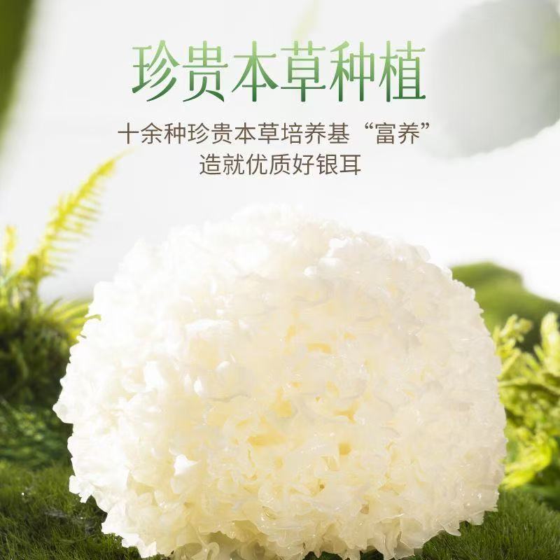 本草银耳80g/罐干货银耳羹冲泡免煮无熏硫/添加易出胶孕妇宝宝