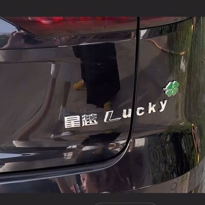 新星越L奔驰C260Lucky英文字母贴
