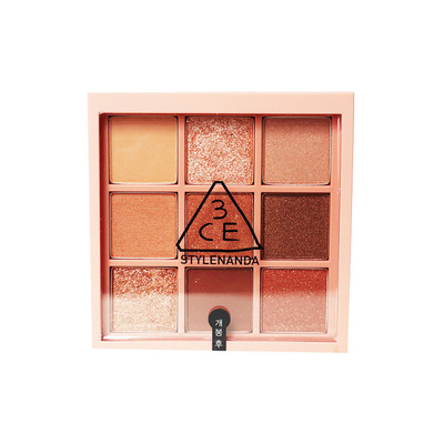 韩国3CE九色九宫格眼影盘#OVERTAKE 哑光珠光南瓜色