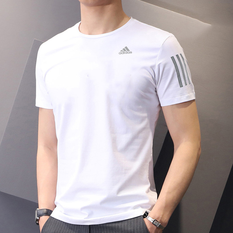 阿迪达斯短袖男2023夏季新款跑步健身上衣网眼速干运动T恤HB7444_虎窝淘