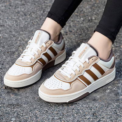 阿迪达斯三叶草板鞋女冬季新款低帮复古厚底休闲鞋面包鞋女JS3035