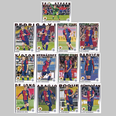 球星卡 巴塞罗那 2024-25 Topps UCC 亚马尔 加维 维克托 库巴西