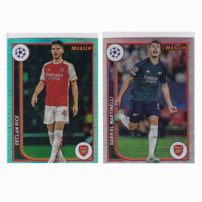 球星卡 赖斯 马丁内利 青棱镜折射 2023-24 Topps 梅林 阿森纳
