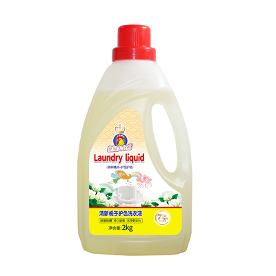 皇冠大公鸡栀子护色洗衣液除菌除螨去污洗衣护色持久瓶装留香皂液