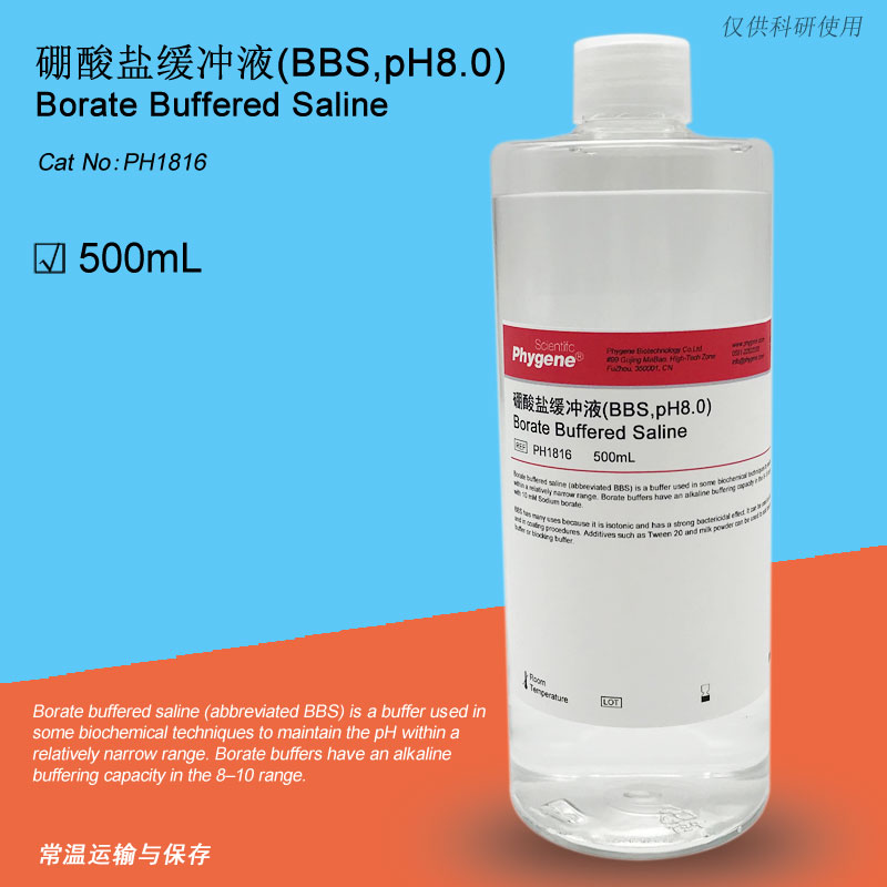 硼酸盐缓冲液 BBS缓冲液 pH8.0 Borate Buffered PH1816 PHYGENE_虎窝淘