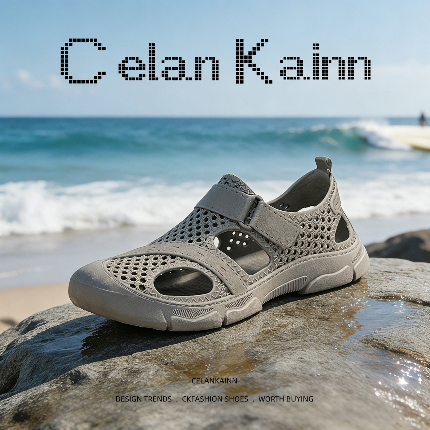 【户外轻履】Colan Kainn2026夏季溯溪洞洞鞋男轻量涉水钓鱼鞋